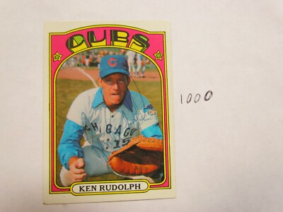 1972 Topps Ken Rudolph Autographed Signed Baseball Card | eBay