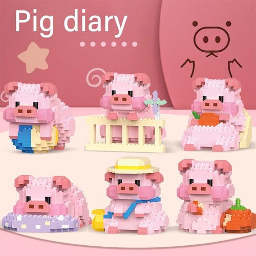 Pig Shaped Micro Building Blocks Mini 3D Model Bricks Assembling Toys ...