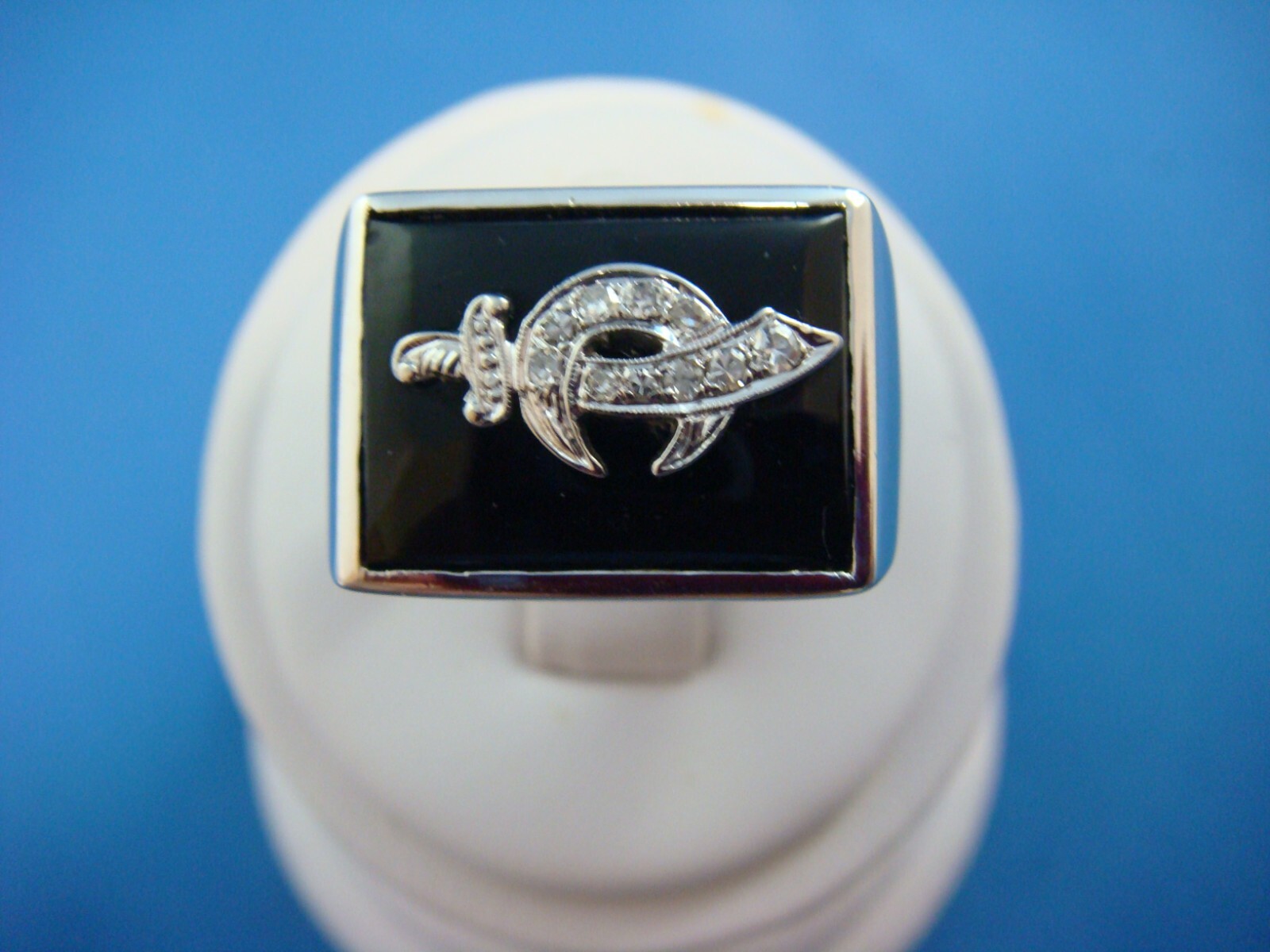 SHRINERS SCIMITAR & CRESCENT MASONIC DIAMOND VINTAGE … - Gem