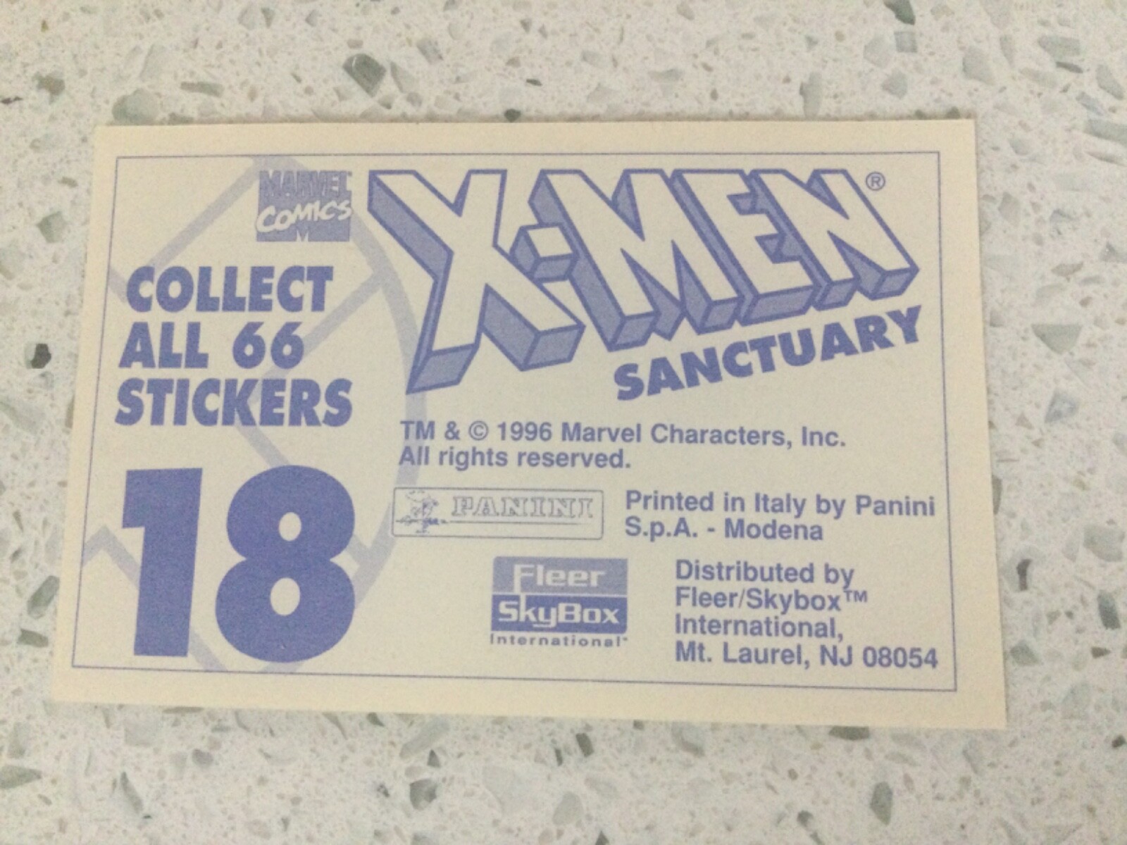 1996 X-Men Sanctuary Stickers # 18 PANINI FLEER SKYBOX VINTAGE | eBay