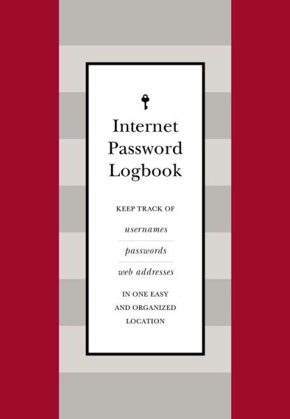Internet Password Journal - Red Leatherette : Keep Track of Usernames ...