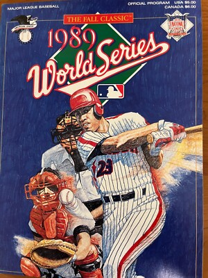 1989 WORLD SERIES PROGRAM OAKLAND A'S VS. SAN FRANCISO GIANTS MC GUIRE ...
