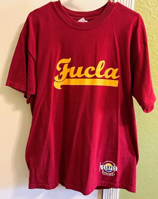 USC Trojans Shirt FUCLA Men’s Sz Large Red Gildan NCAA Football Caleb ...