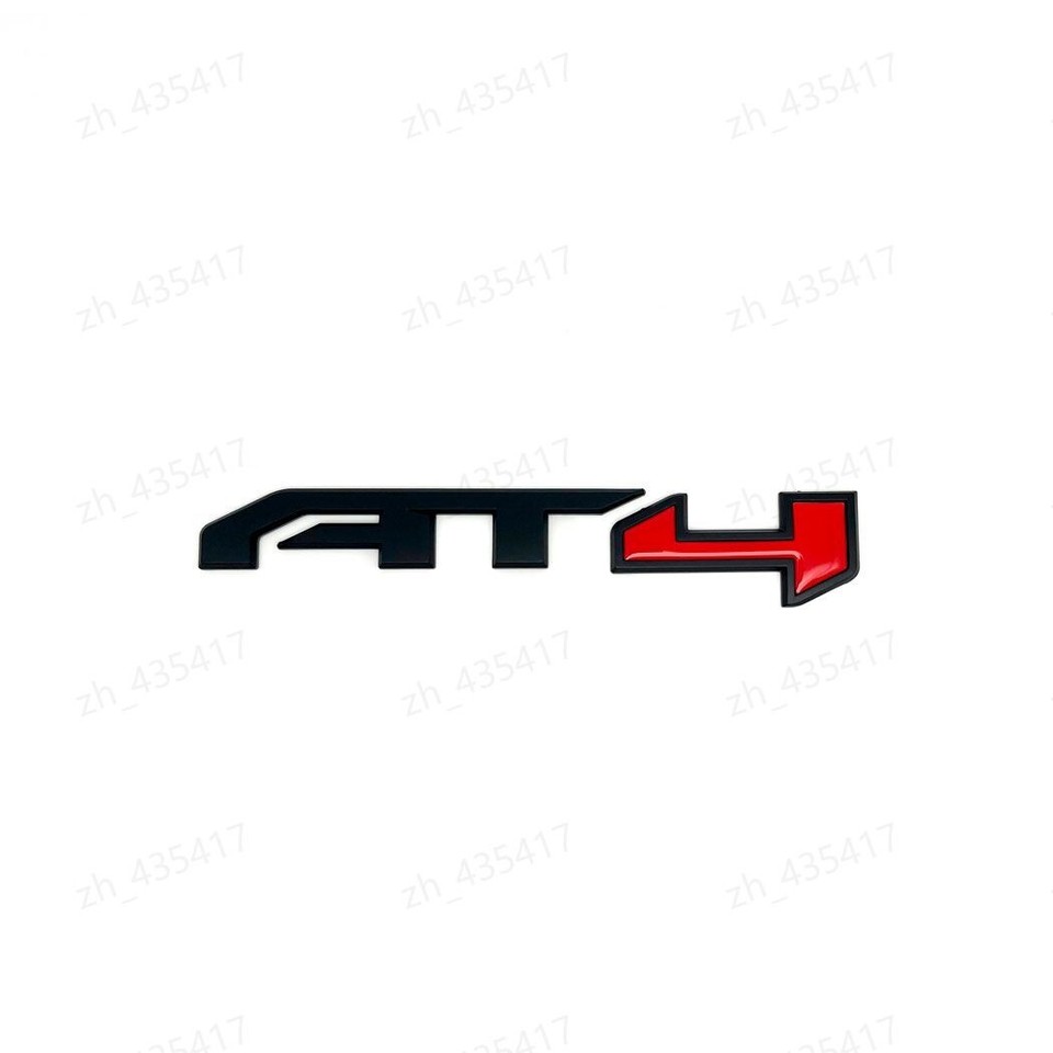 Black Red Door AT4 Emblem Badge for GMC Canyon Yukon XL Sierra 1500 ...