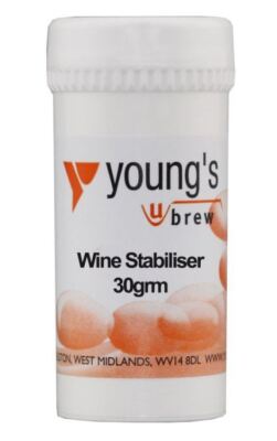 YOUNG'S 30g Wine Stabiliser - Fermentation Stopper Potassium Sorbate ...