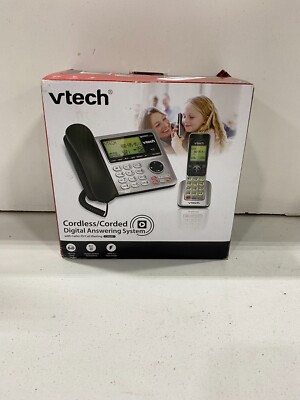 VTech CS6649 Expandable Cordless/Corded Digital Answering System W ...