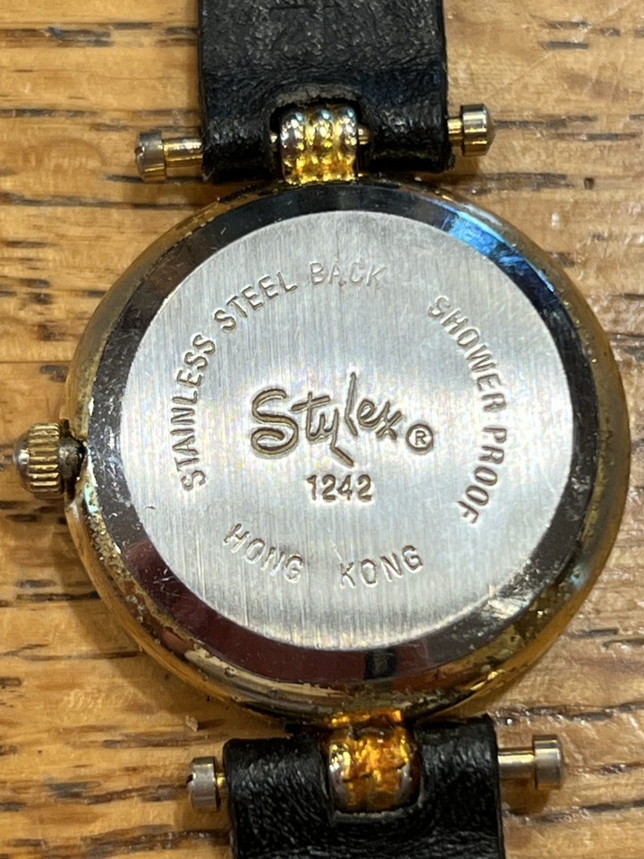 Women's Stylex 1242 Gold Quartz Watch Sewing Scissors Hands Brand New ...