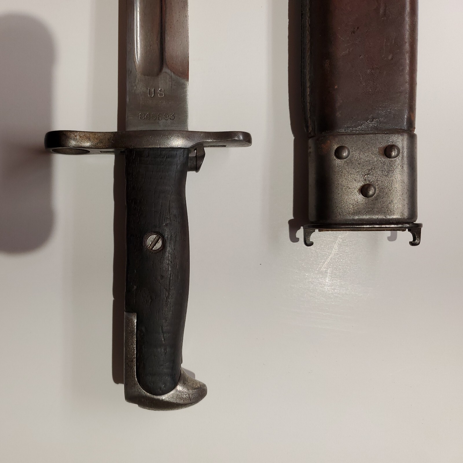 M1 Bayonet 1918 US Springfield Bayonet R.I.A 1906 scabbard 16 inch | eBay