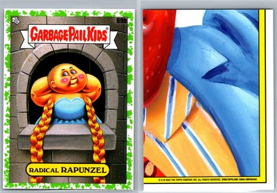 Garbage Pail Kids GPK Book Worms Green Parallel Card 2022 Topps Radical ...