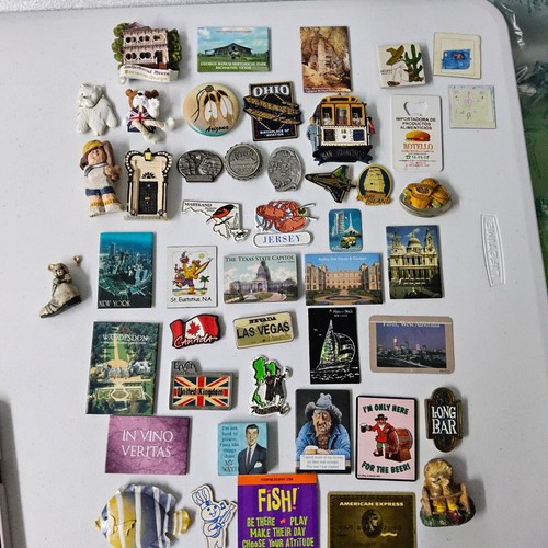 Souvenir Fridge Magnets Travel Theme Lot Collectible Refrigerator ...