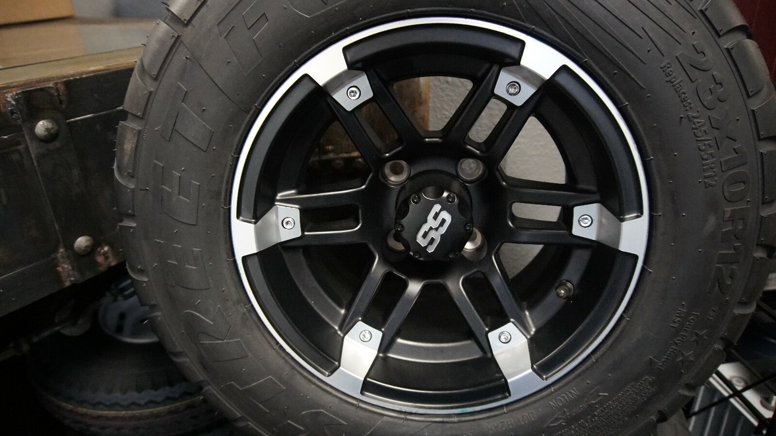 GOLF CART 12" "SS" WHEELS/RIMS and 23x10R 12 DOT RADIAL tires | eBay