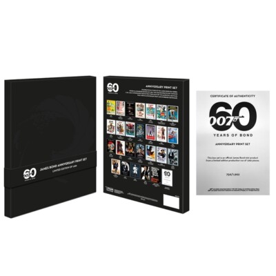 JAMES BOND 60TH ANNIVERSARY PRINT SET - 25 affiches 30x40cm | eBay
