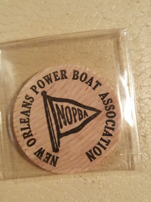 new orleans power boat association 1968 Mardi Gras wood Doubloon ...