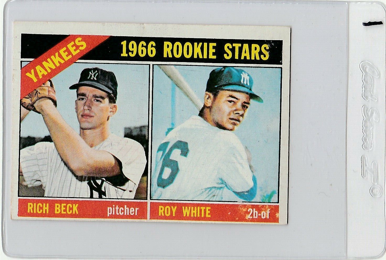 1966 TOPPS #234 RICH BECK & ROY WHITE NEW YORK YANKEES STAR ROOKIES WOW ...