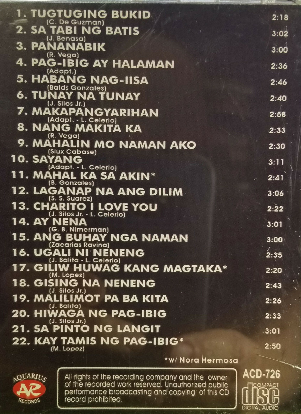 Best of Ruben Tagalog (Hari Ng Kundiman) - Rare Music CD - Philippines ...