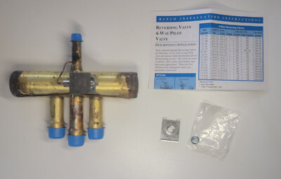 Ranco V10-2500 4-Way Heat Pump Reversing Valve Less Coil R22 New Old ...