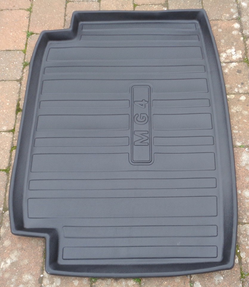 MG4 "SE" HEAVY DUTY BOOT LINER GENUINE MG4 WITH LOGO UNIQUE TO US UK MG ...