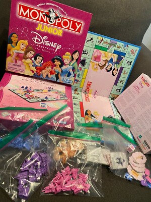 Monopoly Junior Disney Princess Board Game 2004 JASMINE MULAN ...
