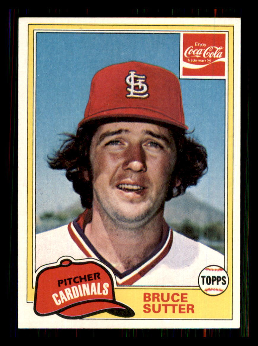 1981 Topps Coca-Cola St. Louis Cardinals #10 Bruce Sutter 2 | eBay