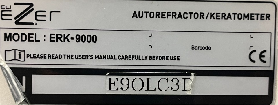 Ezer ERK-9000 AC100-240V 50/60HZ Auto Refractor /Keratometer | eBay