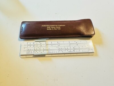 Merrick Scale Mfg Co Advertisement Sliderule w/ Case | eBay