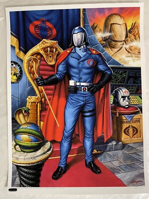 Cobra Commander art print Jason Edmiston GI Joe Mondo #/100 signed SDCC ...