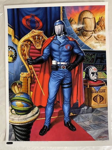 Cobra Commander art print Jason Edmiston GI Joe Mondo #/100 signed SDCC ...