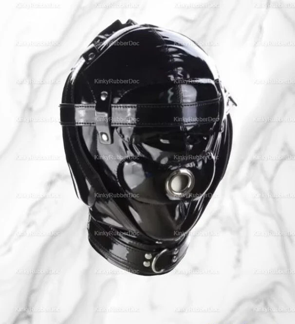 Blindfold Hood Funnel Piss Mask Wetlook. Golden Shower Urinal Pissplay ...