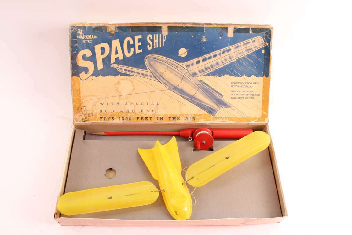 Old Vintage Marxman Skyro Space Ship Toy In The Original Box | eBay