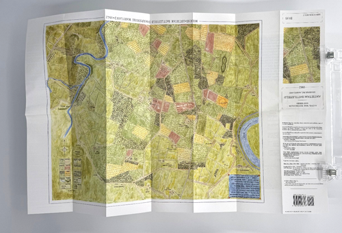 Civil War Antietam Battlefield US Travel Map 1994 Tourism Map 18"x 28 ...