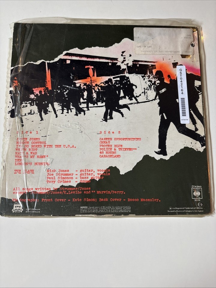 The Clash Debut Album Vinyl Record 1977 Punk Rock Classic | eBay UK