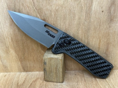SOG Ultra XR Cryo S35VN “SIG SAUER” Black Graphite Carbon Fiber ...