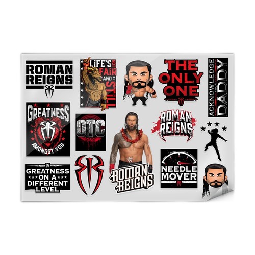 WWE ROMAN REIGNS STICKERS & SKIN DECALS FOR LAPTOP SMARTPHONE GAMING ...