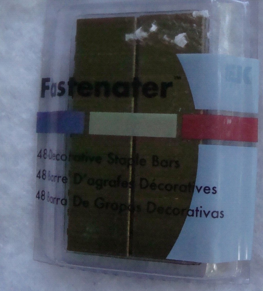 3 EK Success Fastenater Staple Bars Blank Brass Scrapbooking 144 ...