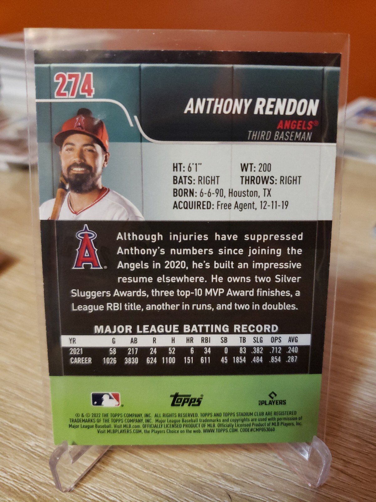 2022 Topps Stadium Club - Red Foil #274 Anthony Rendon for sale online ...