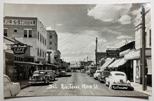 Del Rio Texas Main St Texas RPPC RLW | eBay