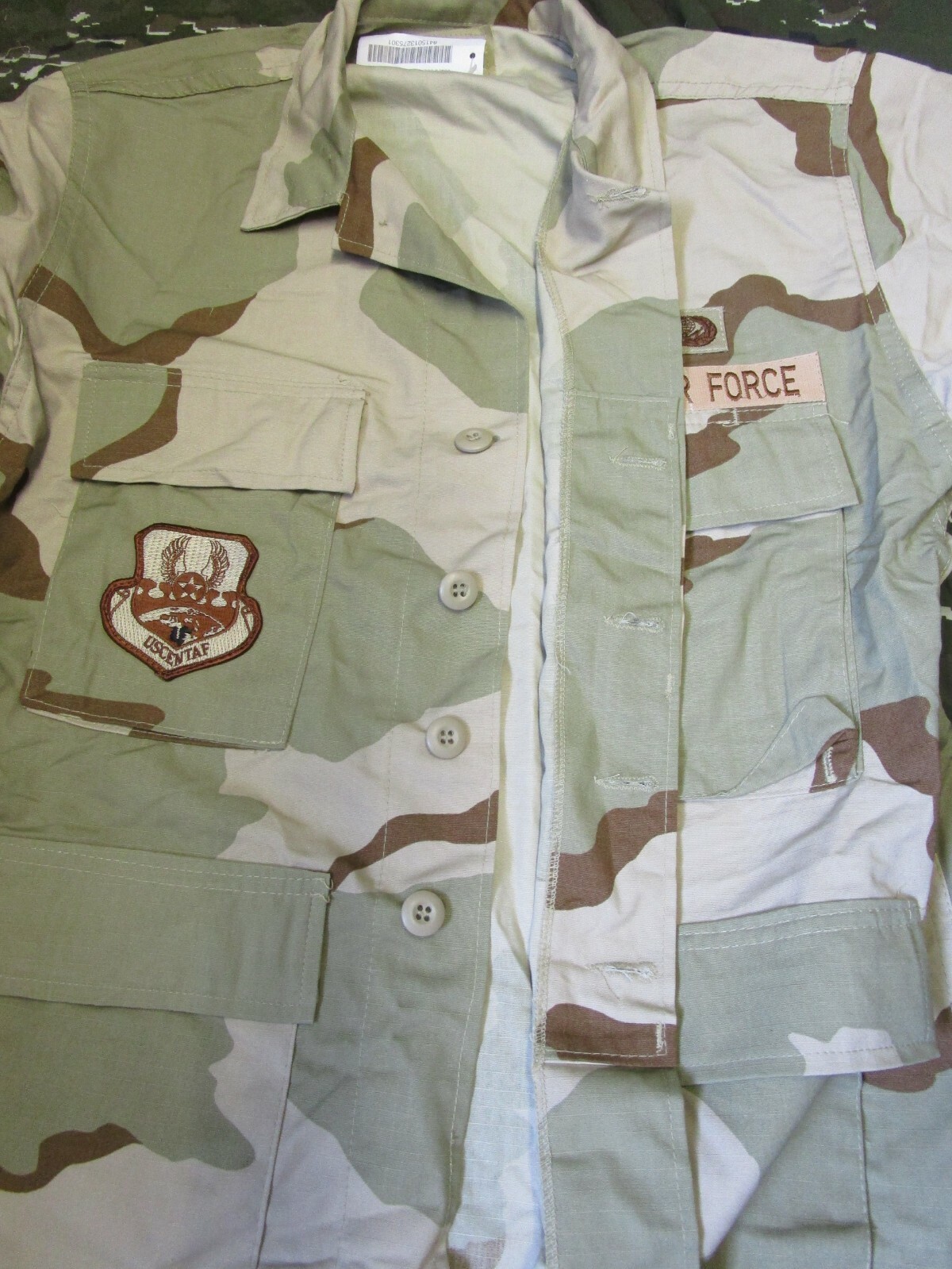 NEW GENUINE US AIR FORCE USAF USCENTAF DCU DESERT COMBAT SHIRT JACKET ...