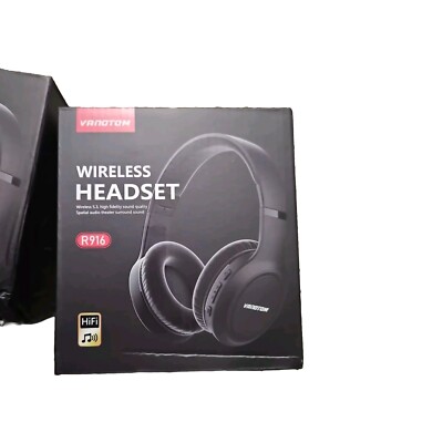 VANOTOM WIRELESS HEADSET R916, Black, HiFi, bluetooth, noise ...