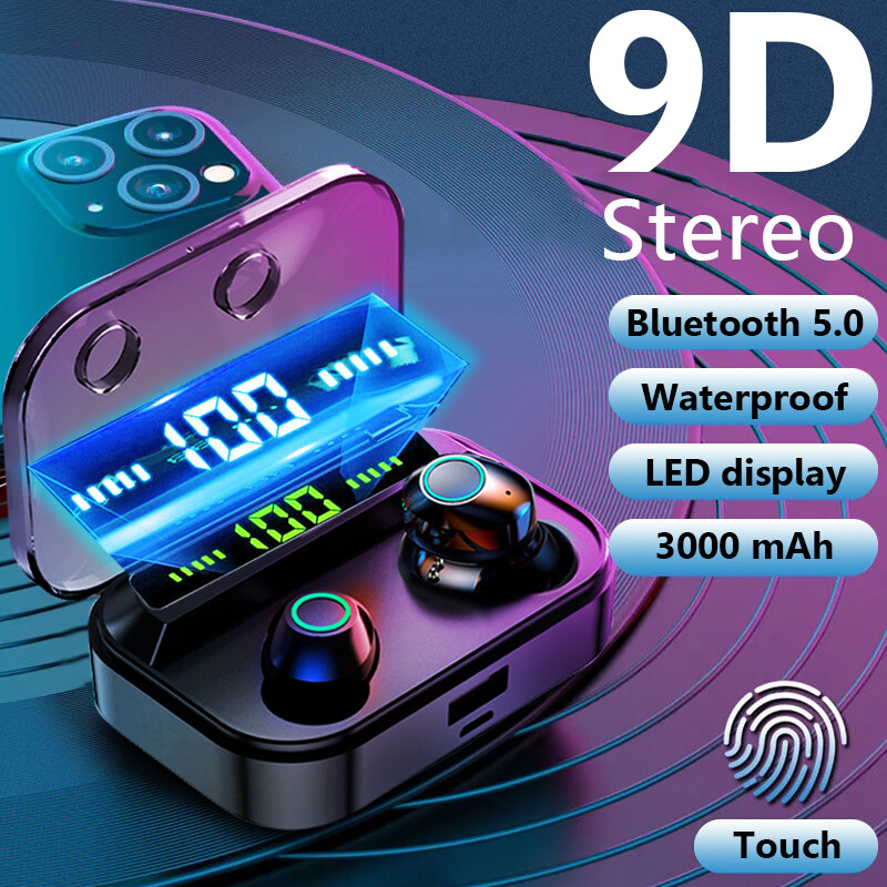 TWS Bluetooth 5.1 Earphones Charging Box Wireless Headphone Stereo ...