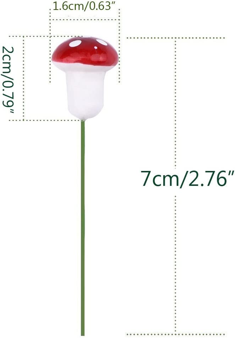 Paquete De 100 Mini Hongos De Espuma Para Adornos De Jardin, Macetas ...