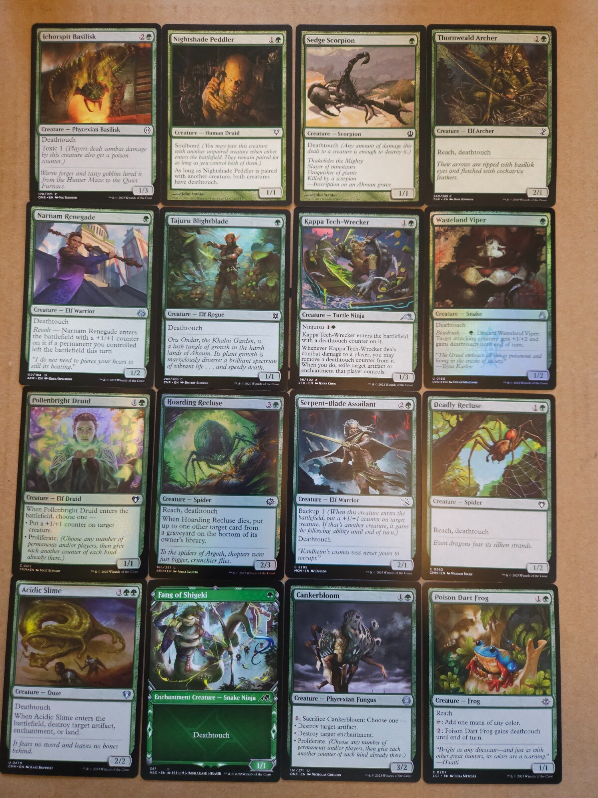 Custom Commander Deck ~ Deathtouch // Infect ~ Fynn, the Fangbearer ...