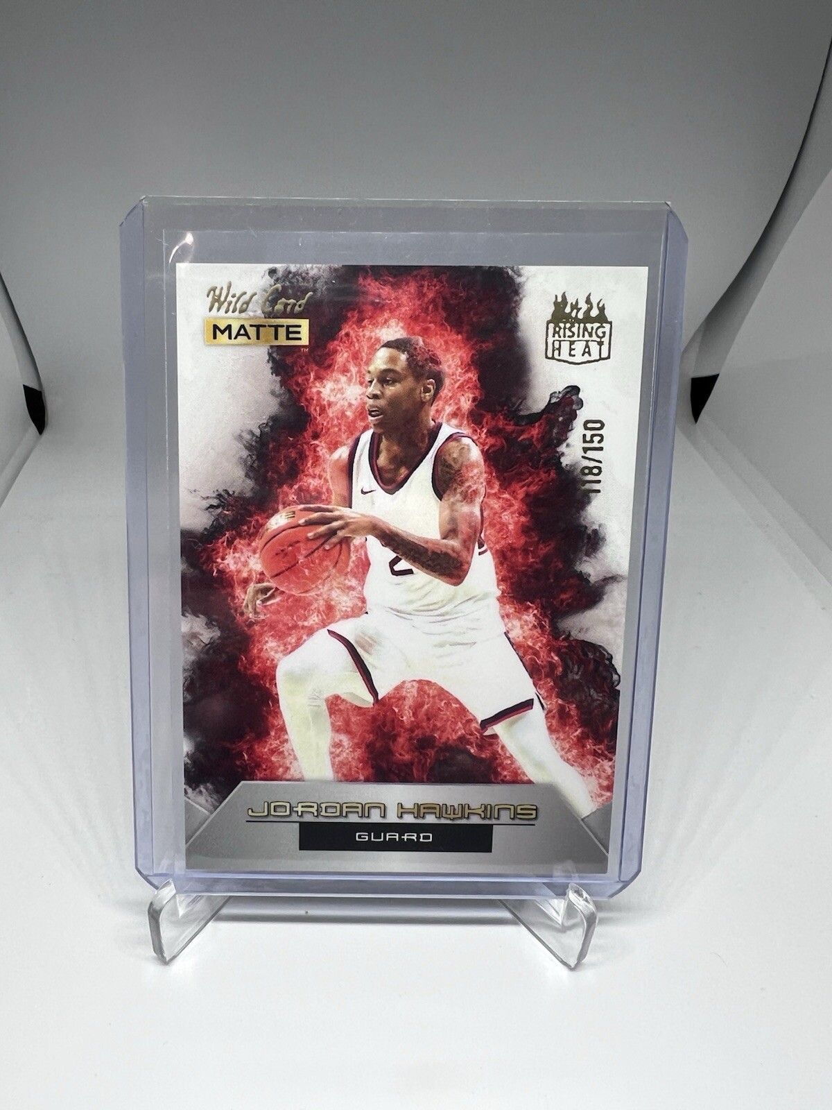 Jordan Hawkins 2022 Wild Card Matte #RH-13 Rising Heat White Red /150 ...