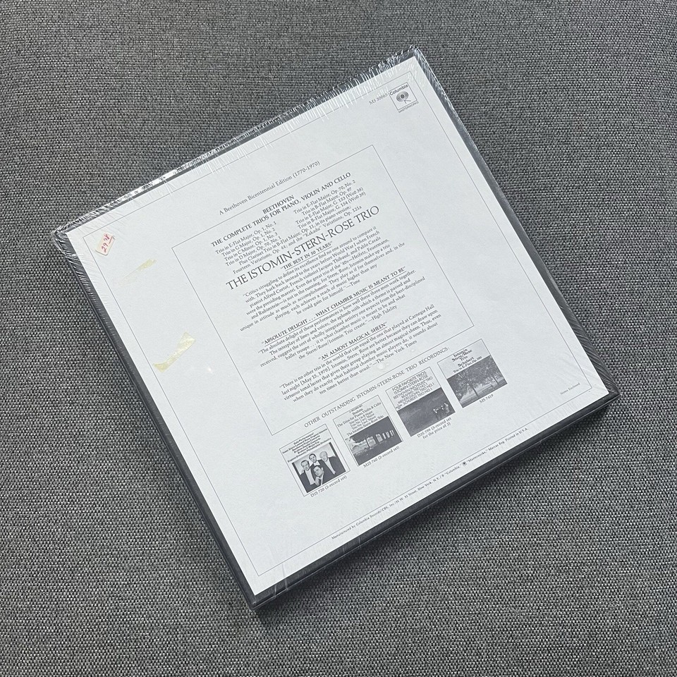 5-LP Box, The Istomin/Stern/Rose Trio, Beethoven – The Complete Piano ...