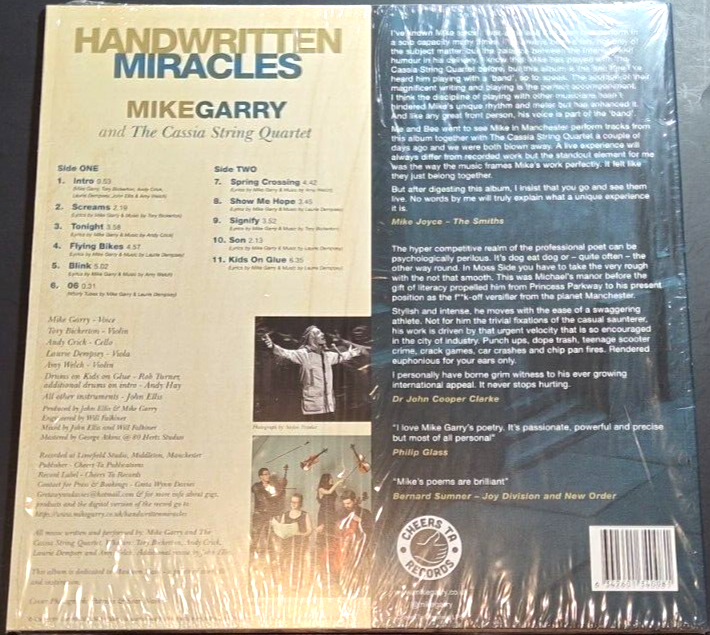 Mike Garry, The Cassia String Quartet – Handwritten Miracles 2023 Vinyl LP | eBay