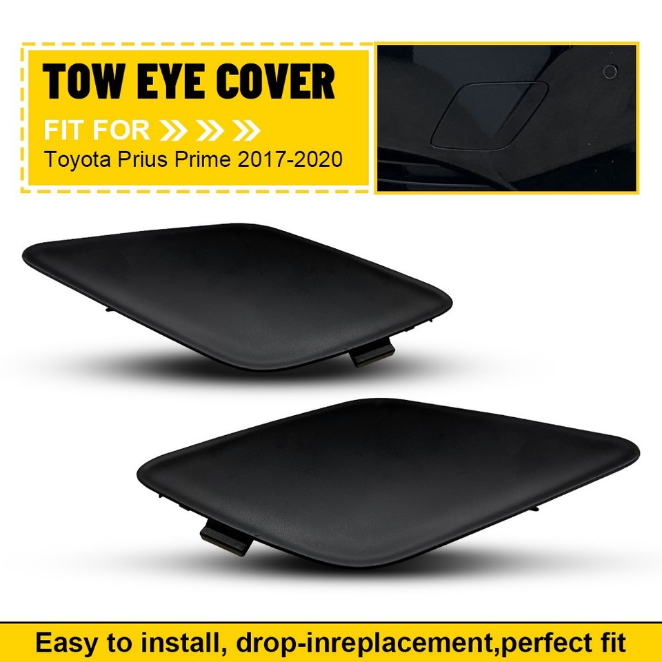 2XFront Bumper Tow Hook Eye Cover Cap For Toyota Prius 2017-20 Prime ...