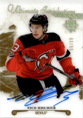 2017-18 UD ULTIMATE INTRODUCTIONS AUTOGRAPH ROOKIE NICO HISCHIER RC ...
