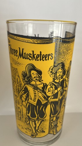 Vintage Libbey The Three Musketeers Drinking Glass - 5.25" - Tumbler ...