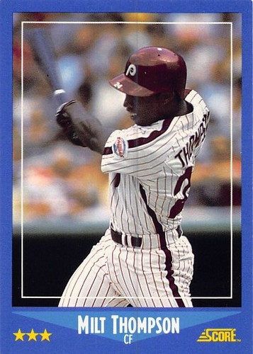 Milt Thompson 1988 Score 115 Philadelphia Phillies Baseball Card | eBay