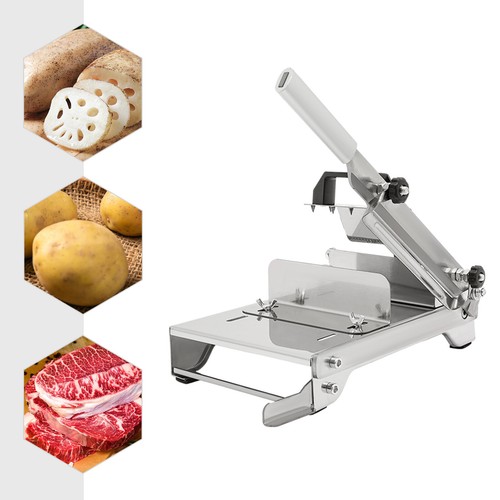 Stainless Steel Beef Bones Cutter Slicing Machine Manual Meat Slicer ...