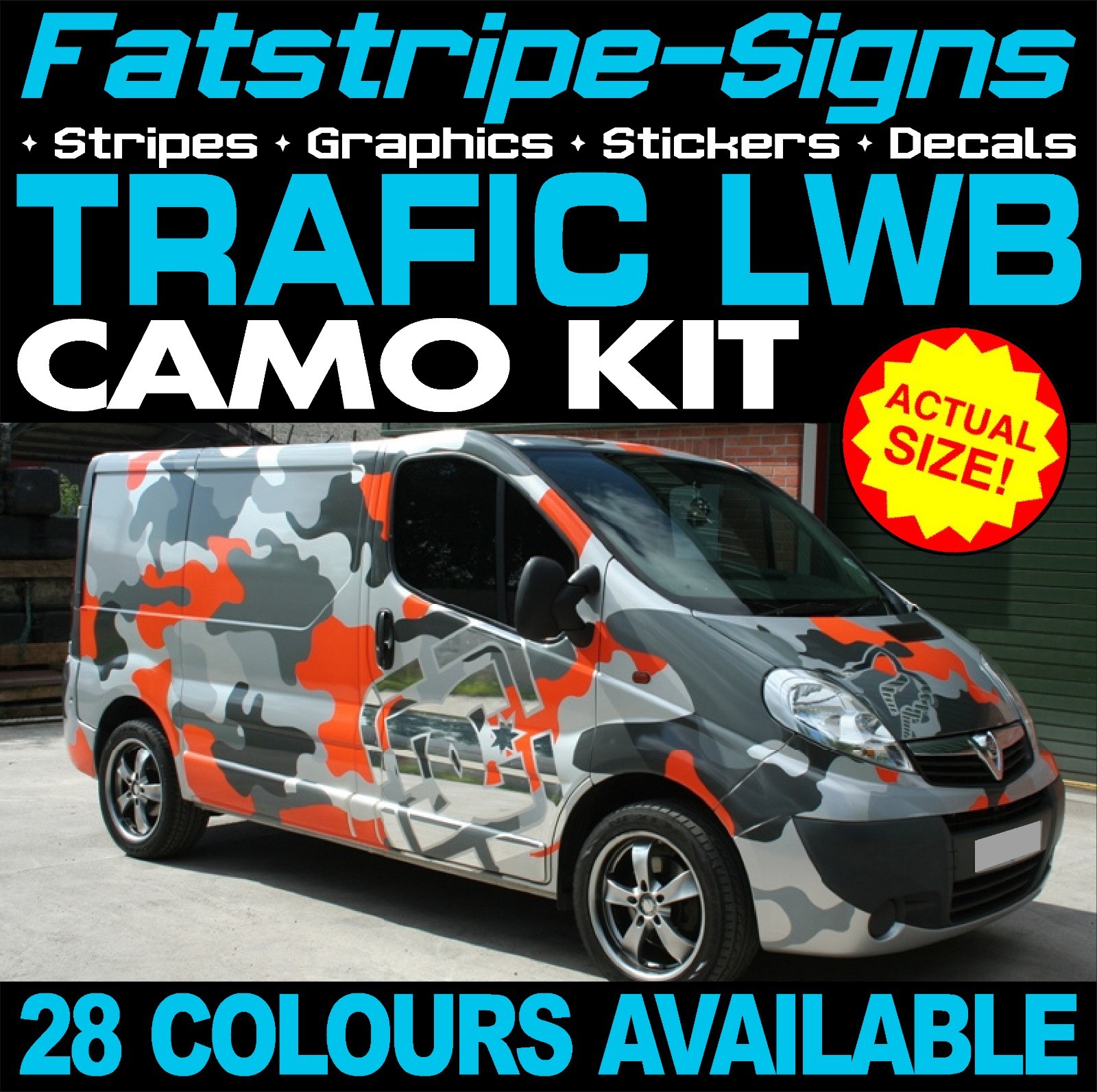 to fit RENAULT TRAFIC LWB CAMO GRAPHICS STICKERS STRIPES CAMPER VAN ...